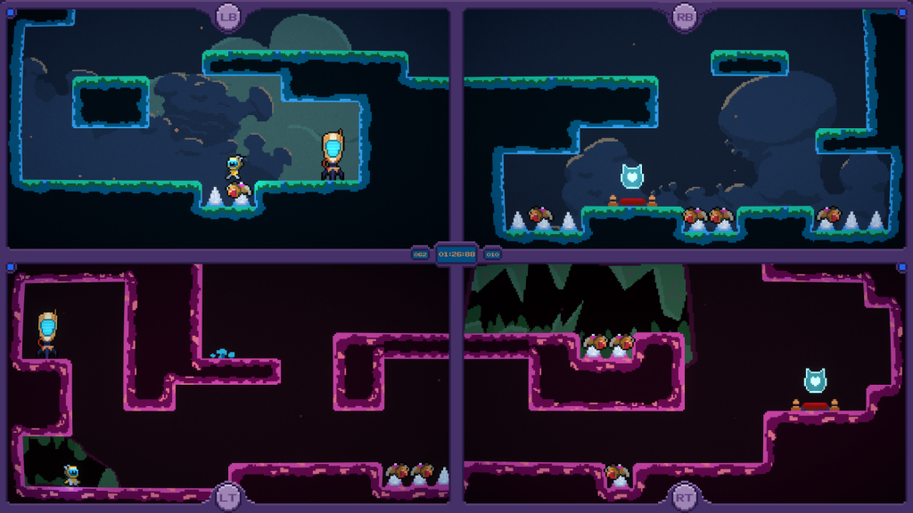 Think fast! Puzzle platforming brain game The Mind Twisting Quadroids ...